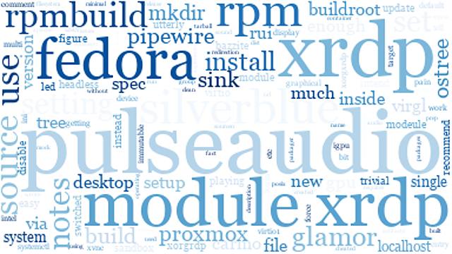 Notes on Setting up Xrdp PulseAudio on Fedora Silverblue - Tao of Mac